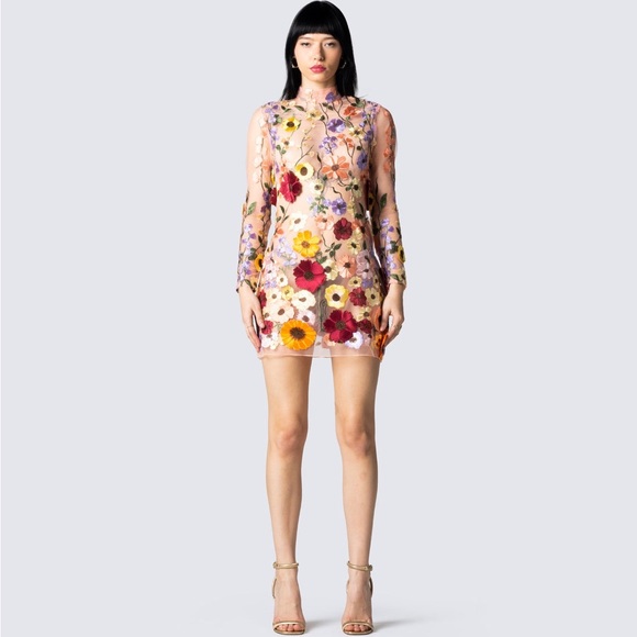 Finesse Flora Flower Mini Dress